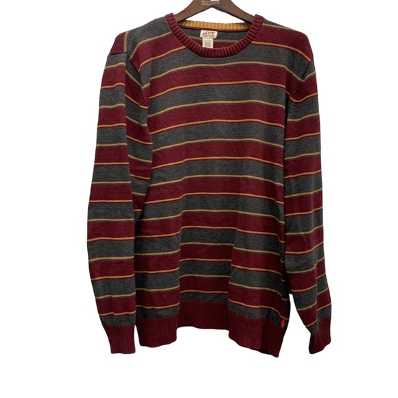 Levi's | Sweaters | Vintage Levis Red Tab Striped Sweater Mens Size ...